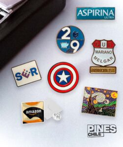 Pines metalicos personalizados